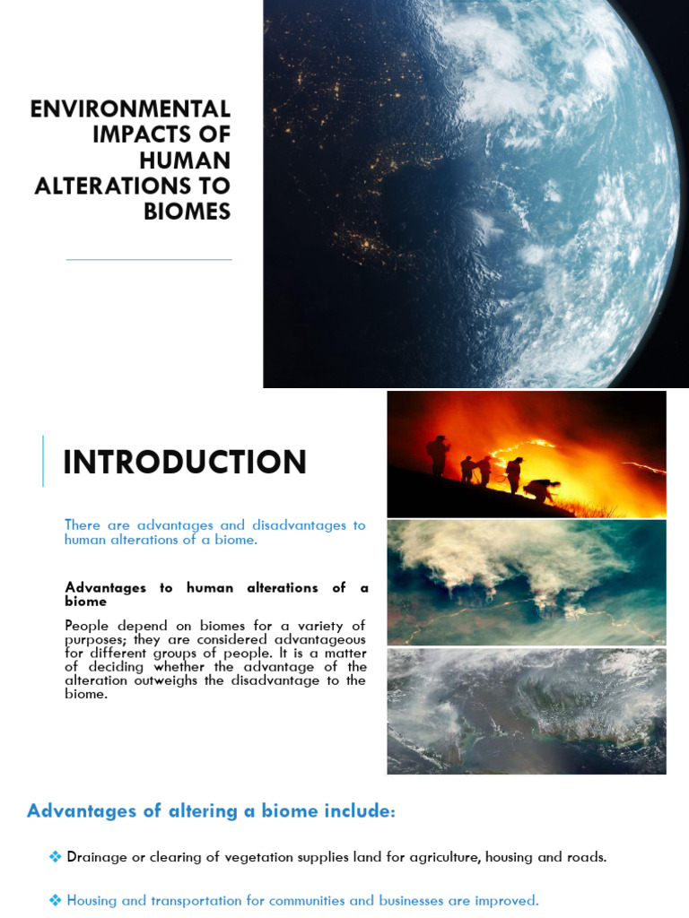 Human Alterations To Biomes | PDF | Deforestation | Habitat Destruction