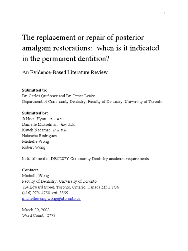 Y2 EBL Report | PDF | Evidence Based Medicine | Clinical Trial