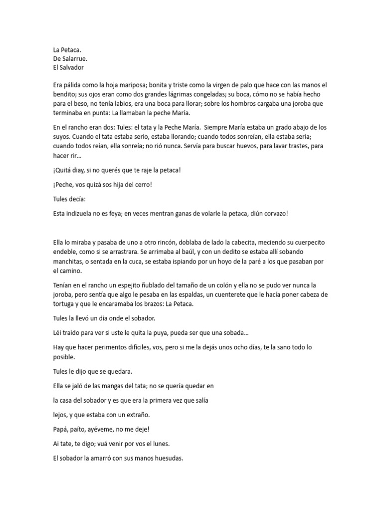 Cuenta de La Petaca... | PDF