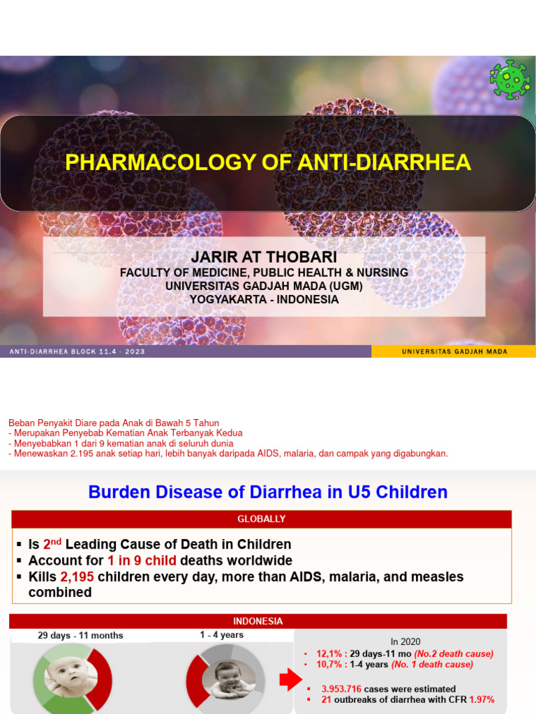 Anti-Diarrhea Strategies at UGM | PDF | Diarrhea | Epidemiology