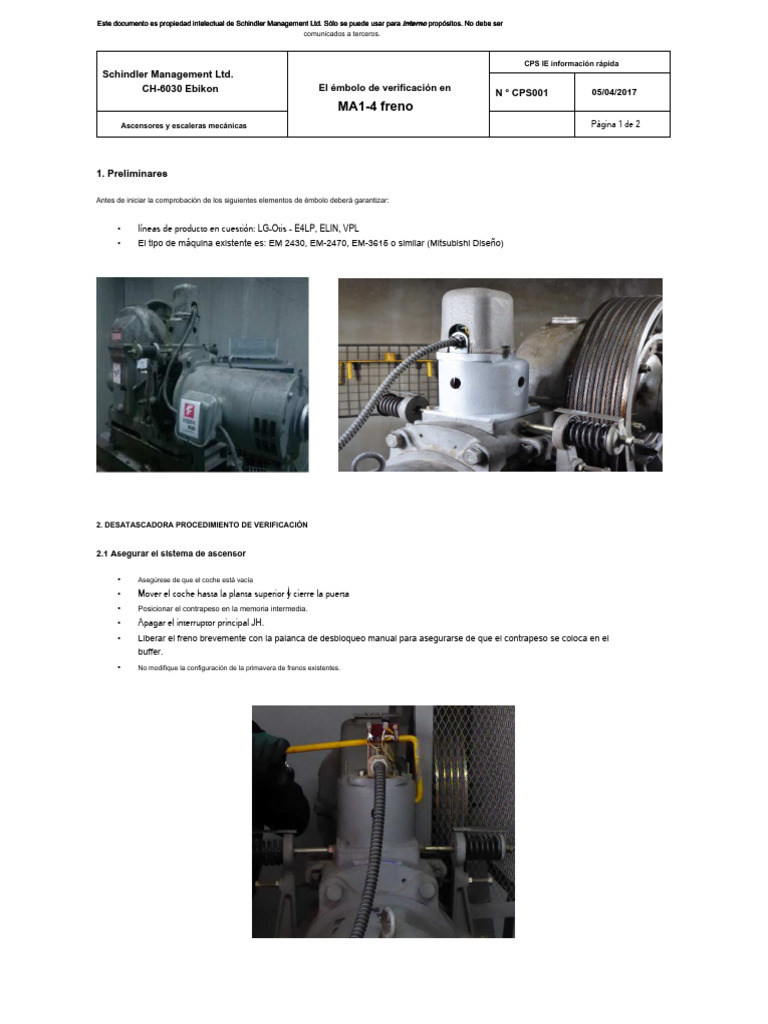 Plunger Check On MA1-4 Brake-1.en - Es | PDF