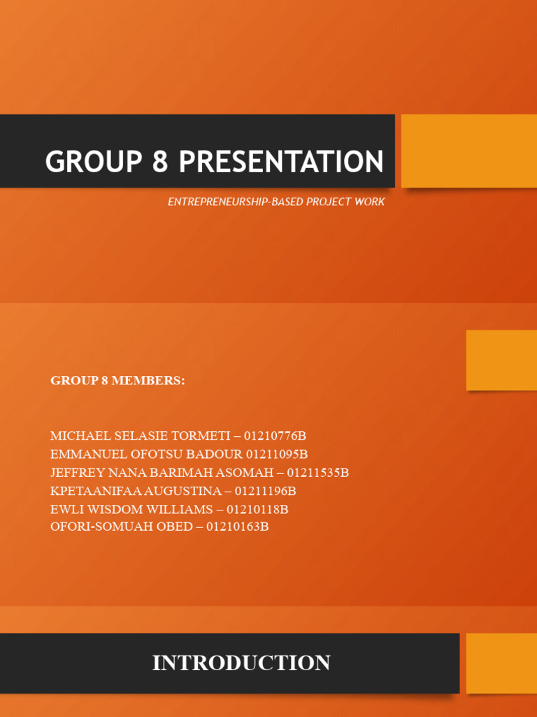 GROUP 8 PRESENTATION - ENTREPRENEURSHIP-BASED PROJECT-4 Finale | PDF | Computer Security | Security