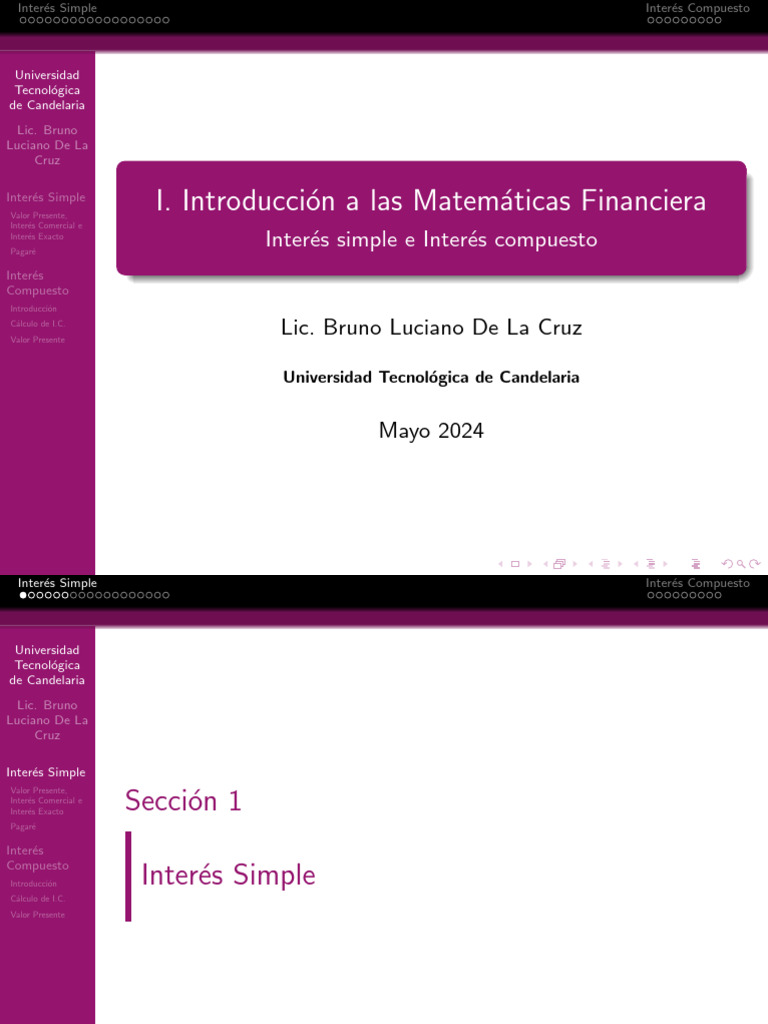 Interés Simple y Compuesto en Finanzas | PDF | Interés | Interés compuesto
