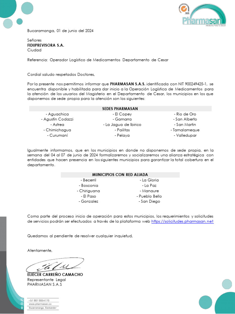 Información Pharmasan | PDF