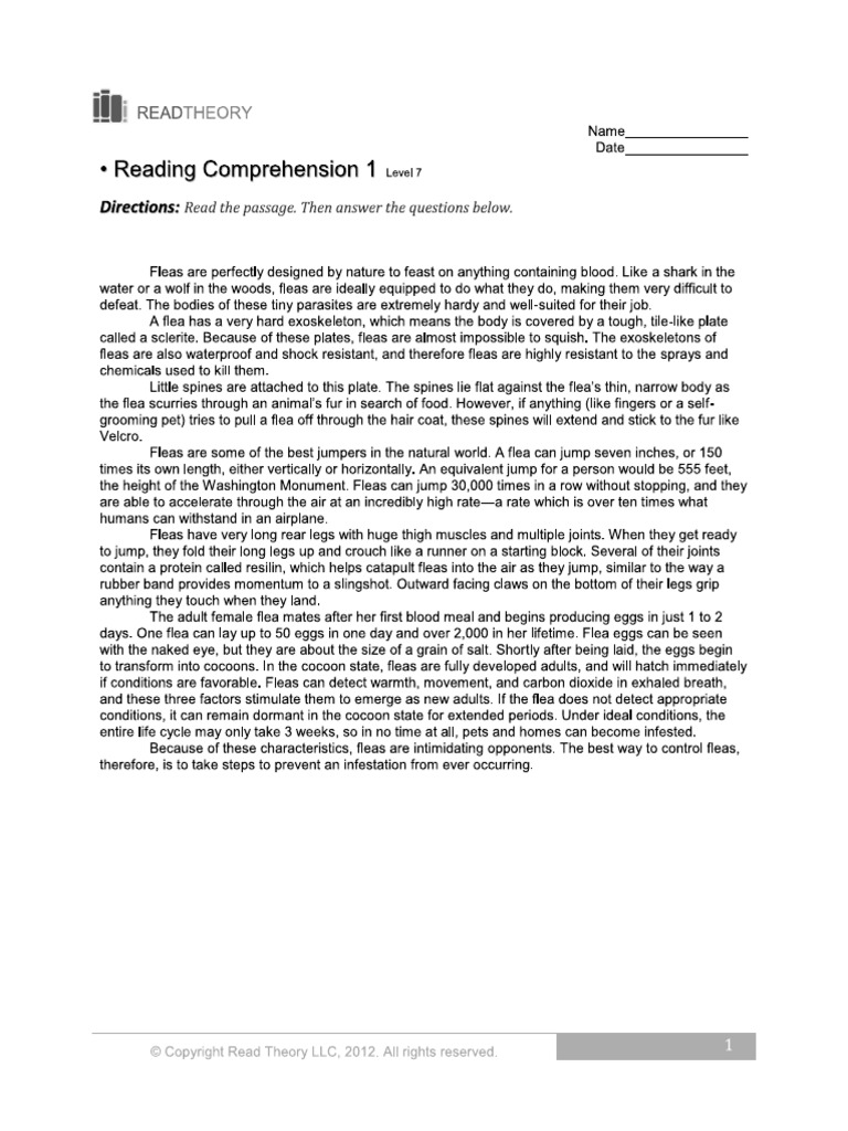 Level 7 Passage 1 | PDF