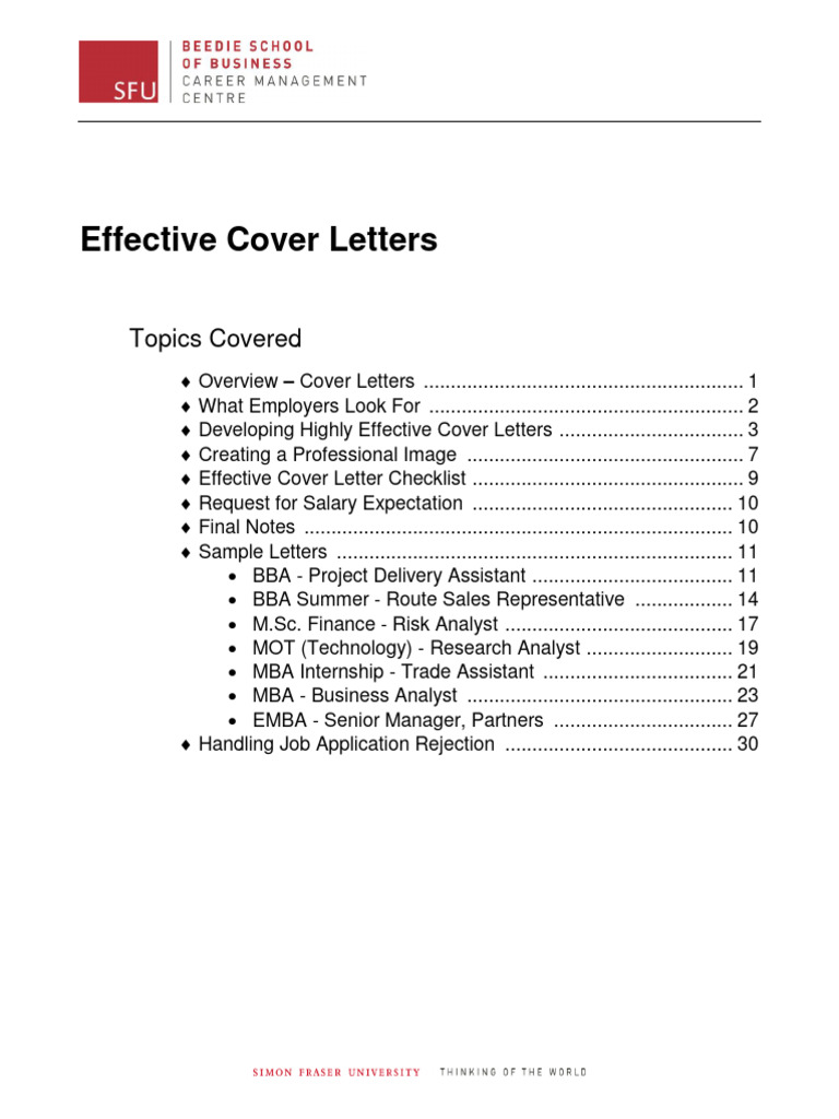 Cover Letters | PDF | Résumé | Financial Analyst