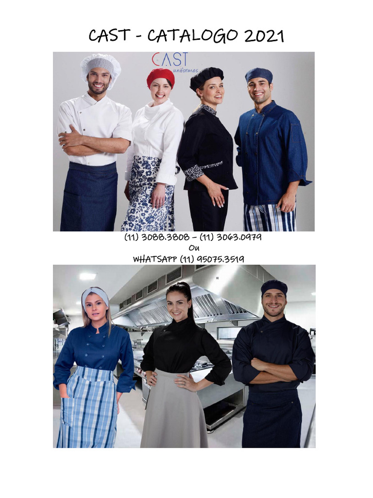 Catálogo de Uniformes de Chef 2021 | PDF | Roupas | Moda