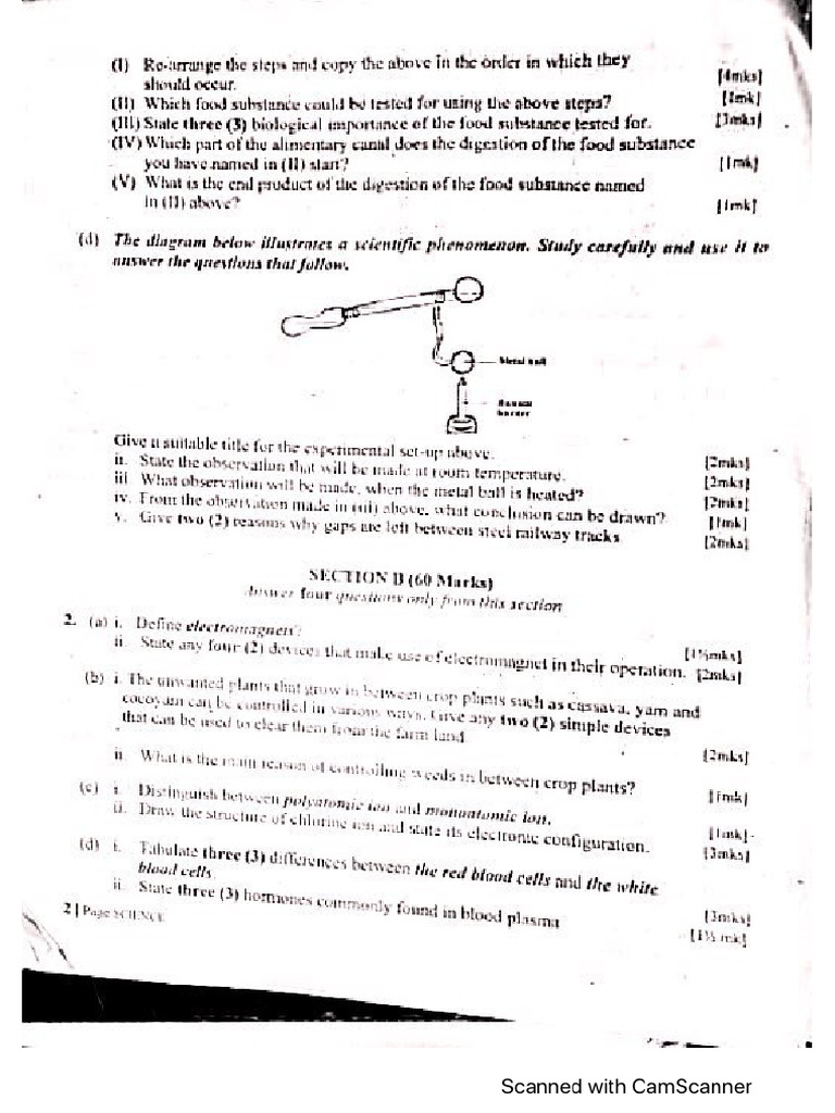 Bece 2022 Integrated Science Exam Platfo | PDF