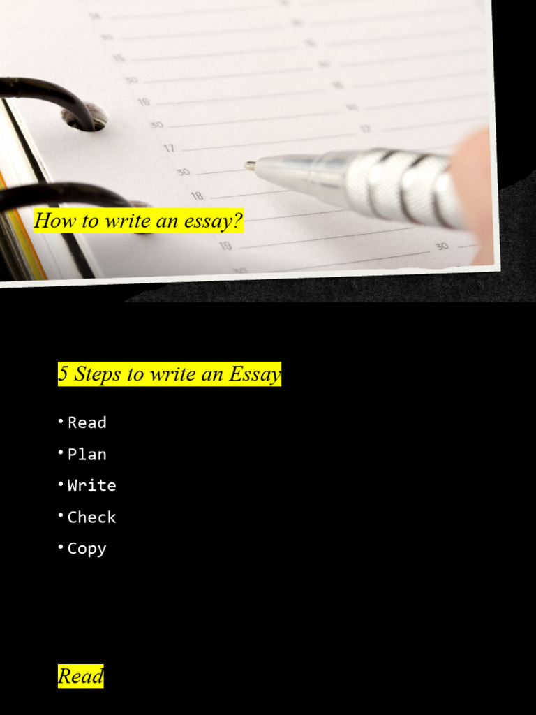 5 Steps to Write an Essay Guide | PDF | Written Communication | Writing