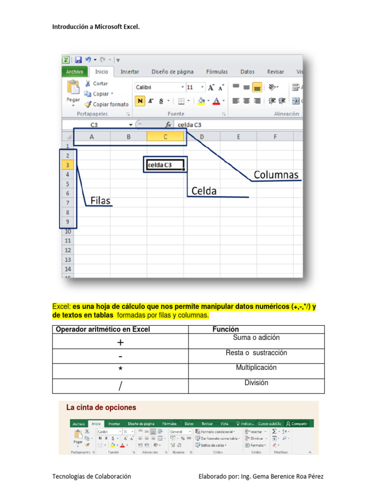 Introduccion a Excel | Descargar gratis PDF | Microsoft Excel | Software