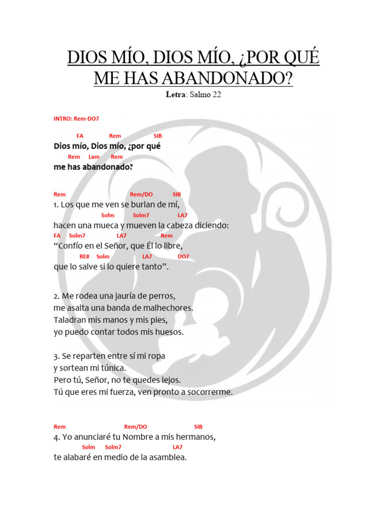 Dios mío, ¿por qué me has abandonado? | PDF