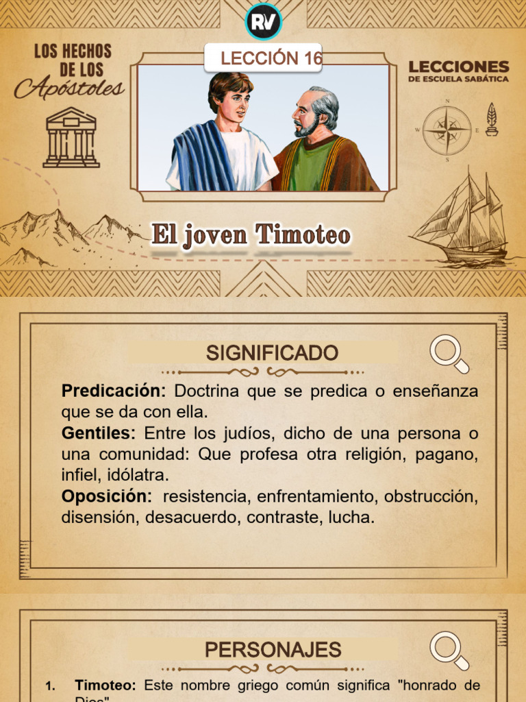 LECCIÓN 16.EL Joven Timoteo | PDF | Pablo el apóstol