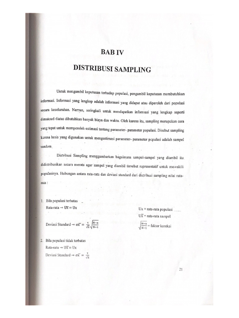 Distribusi Sampling | PDF