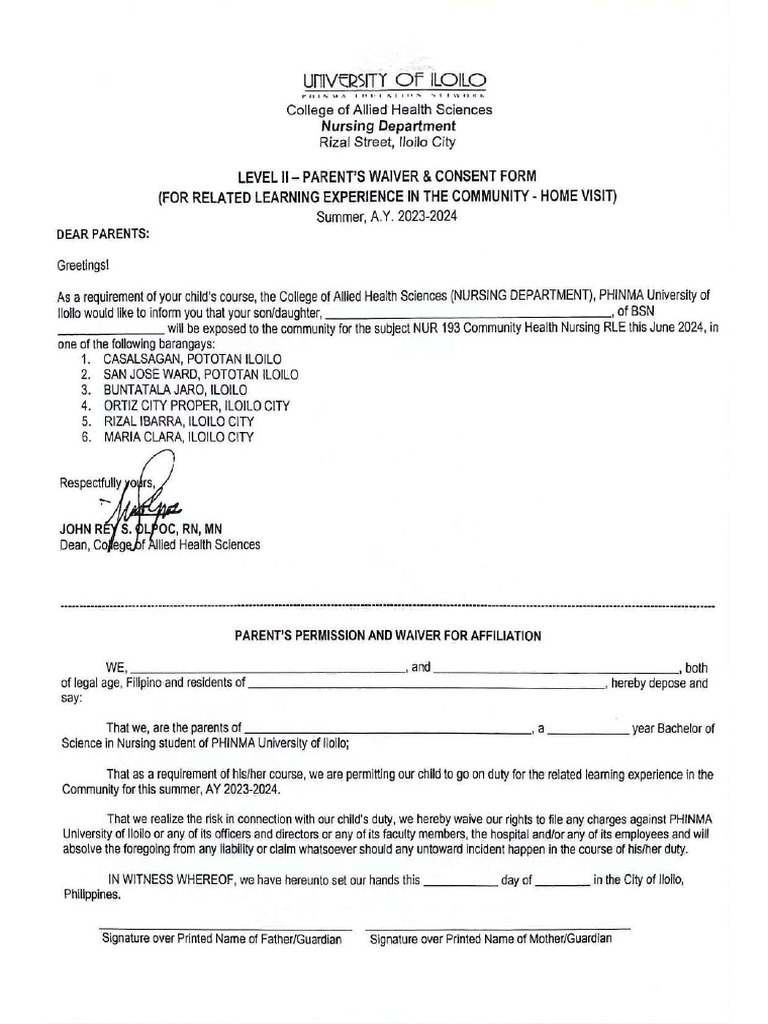 Updated Waiver | PDF