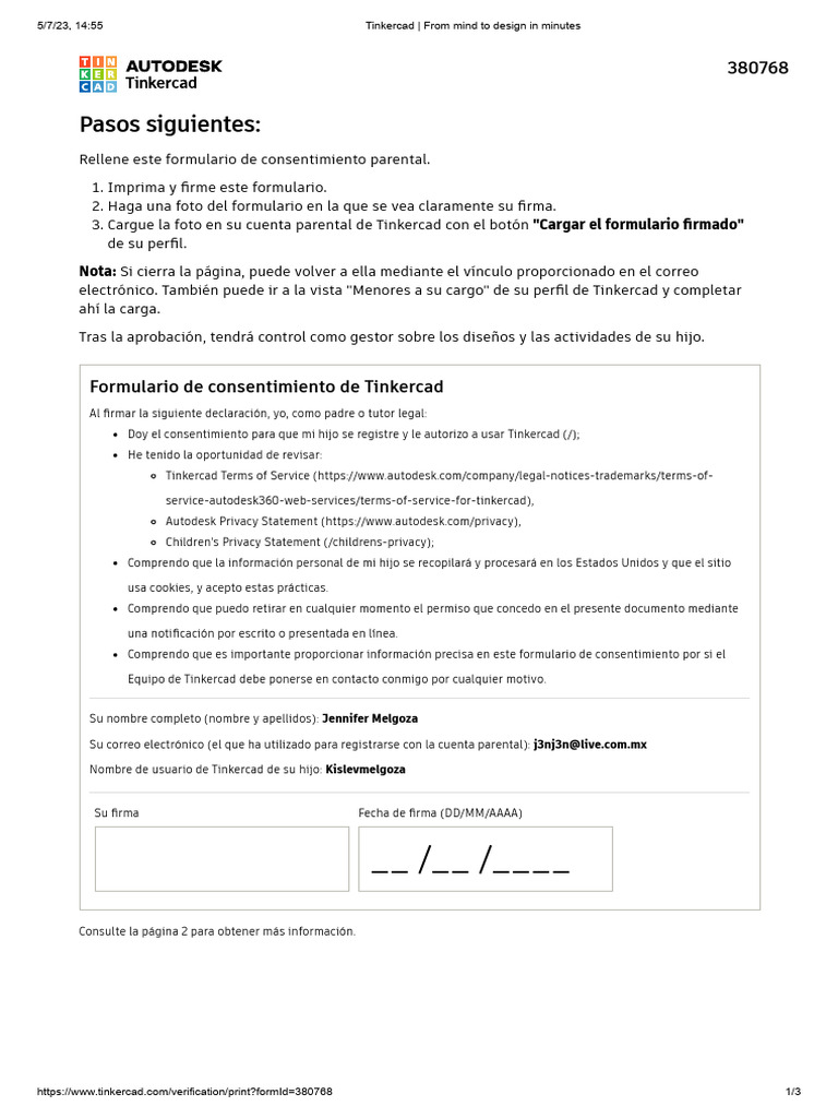 Tinkercad - From Mind To Design in Minutes | PDF | Privacidad en ...