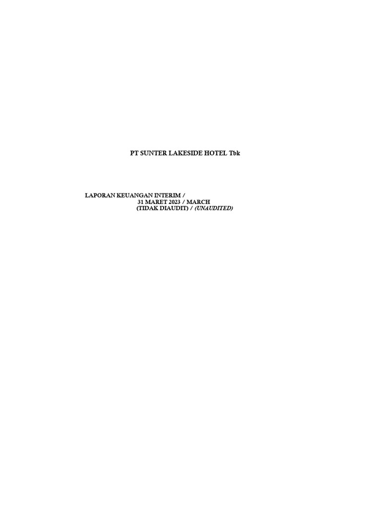 SNLK Lap Keu q1 2023 Unaudited | PDF | International Financial ...