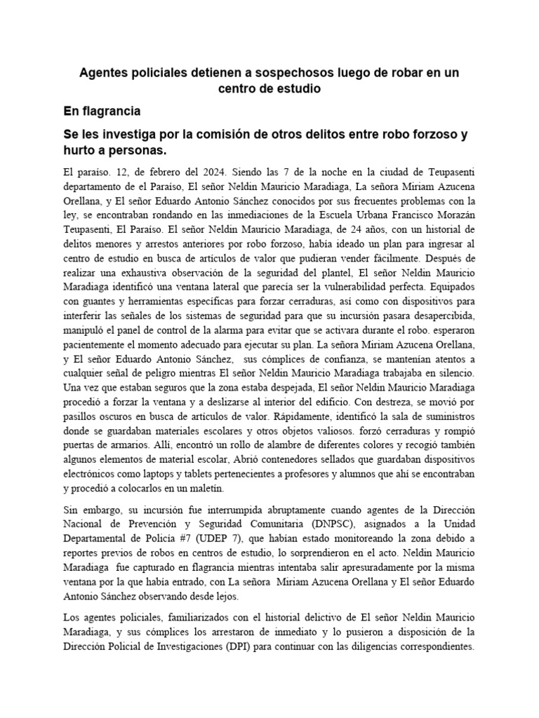 Robo (2 | PDF | Crímenes | Crimen y violencia