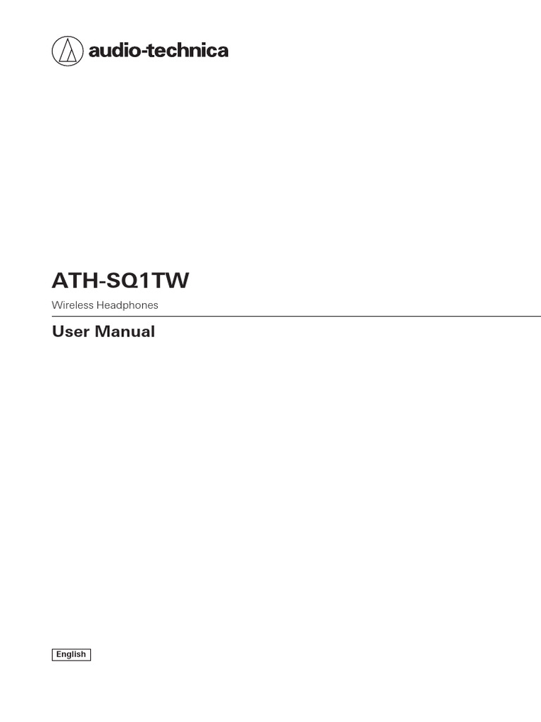 ATH-SQ1TW User Manual | PDF | Bluetooth | Headphones