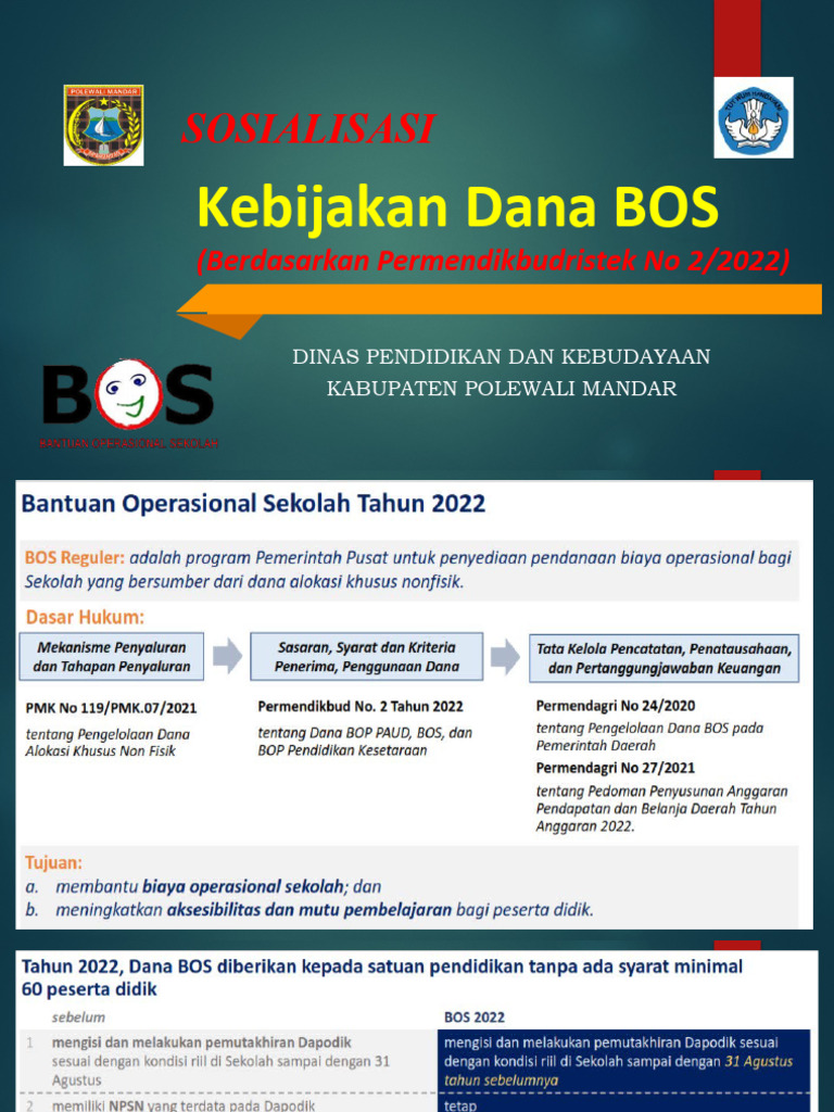 Sosialisasi Juknis Bos 2022 | PDF