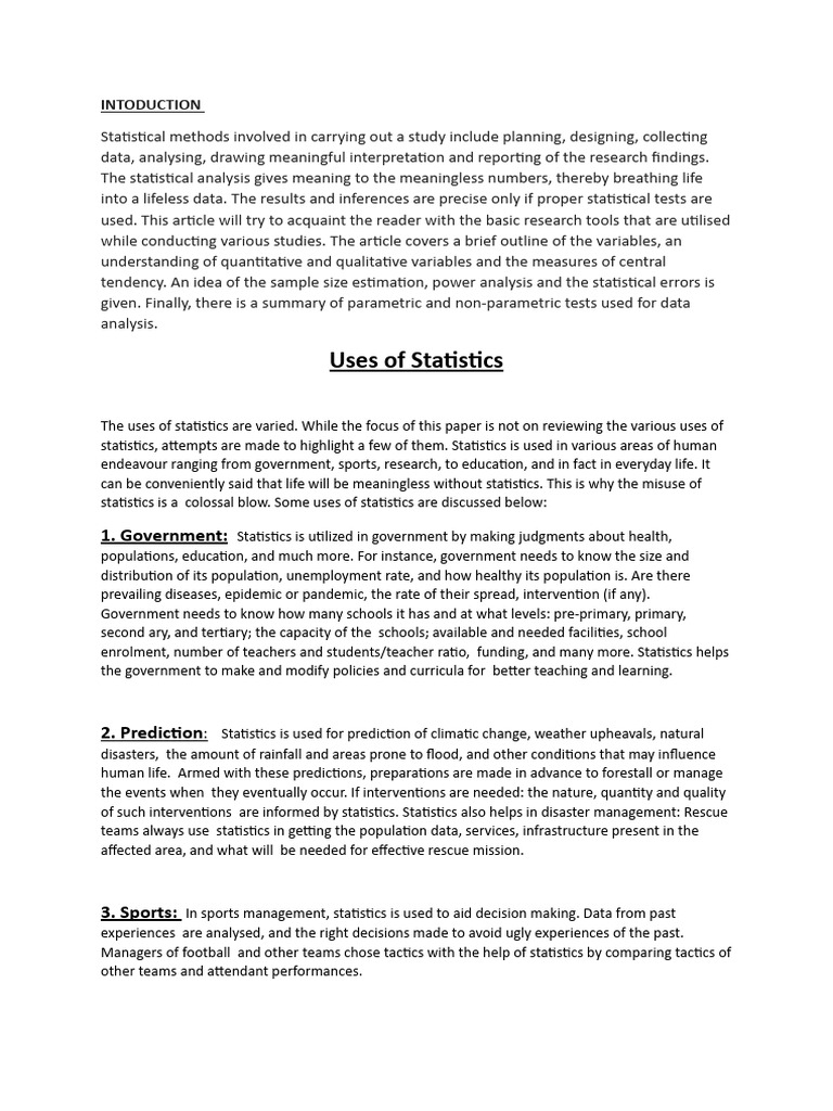 Essential Statistical Methods for Research | PDF | Statistics | Bias