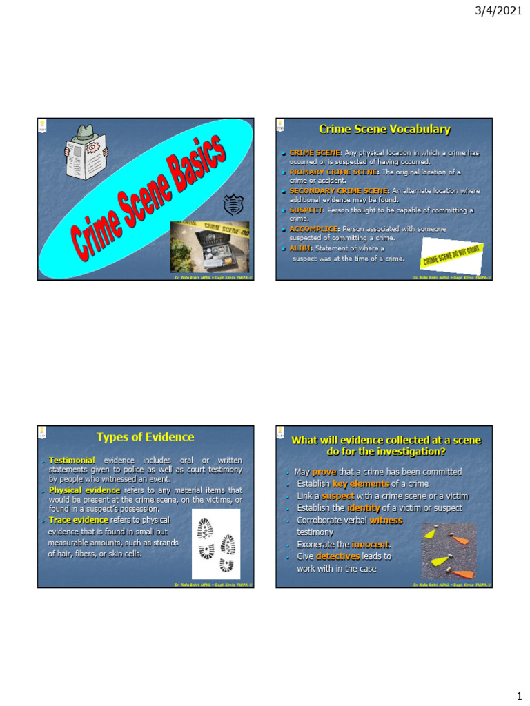 2A-Crime Scene Investigation | PDF | Crime Scene | Forensic Science