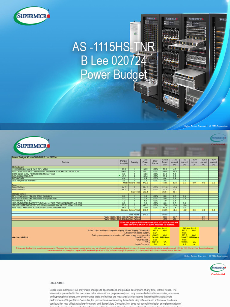 AS - 1115HS-TNR B Lee 020724 | PDF | Power Supply | Solid State Drive