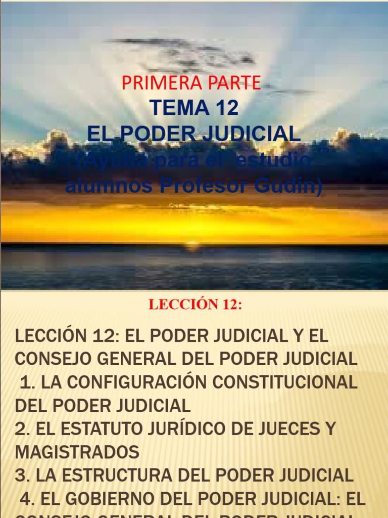 El Poder Judicial (11-12) | PDF | Judicaturas | Juez