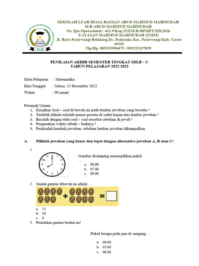 Matematika - SLB | PDF
