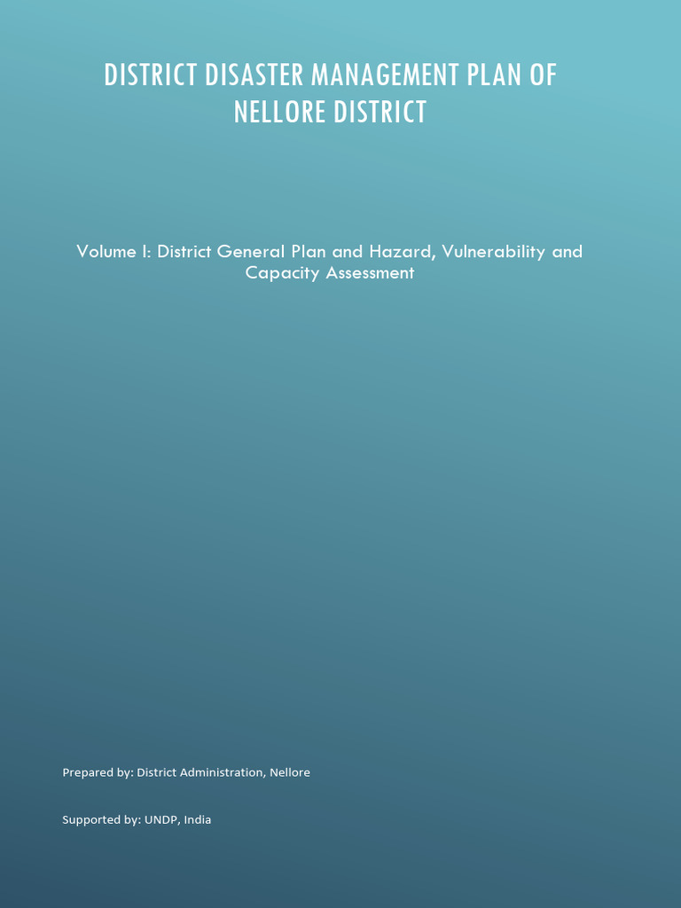 Nellore-DDMP-Volume I Genral Plan and HVCA Report | Download Free PDF ...