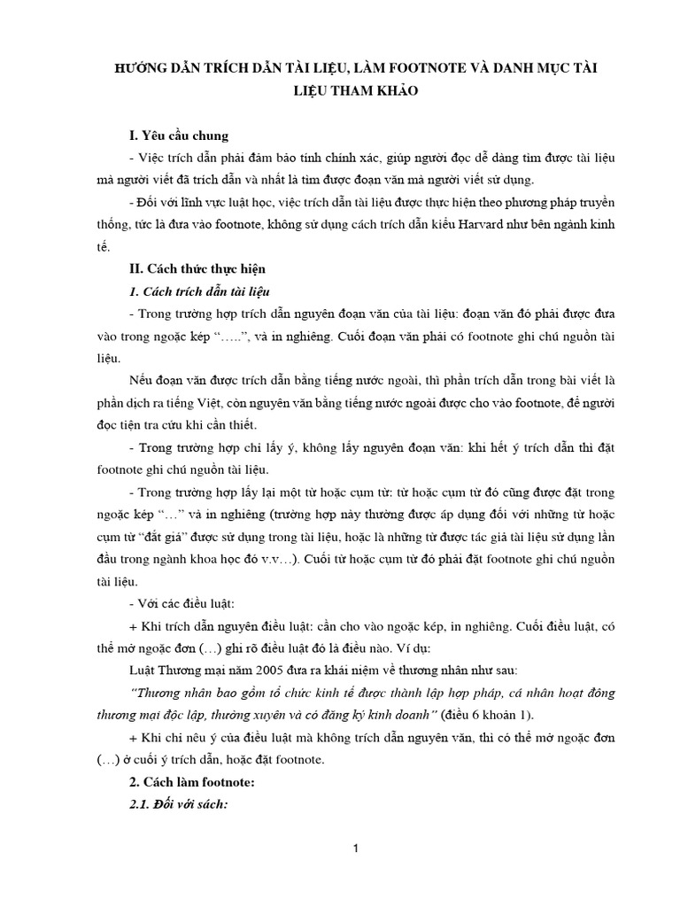 Huong Dan Trich Dan Tai Lieu | PDF