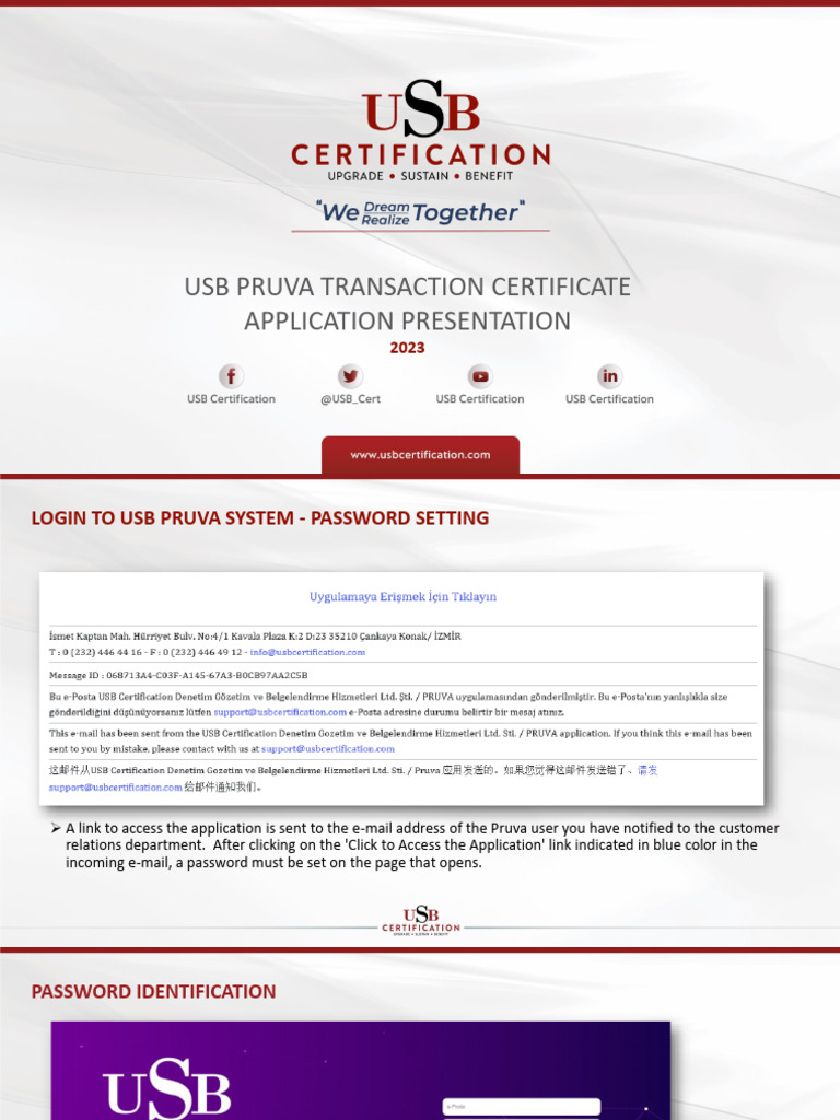 USB Certification - TC Application Training - 2023 | PDF | Login | Sales