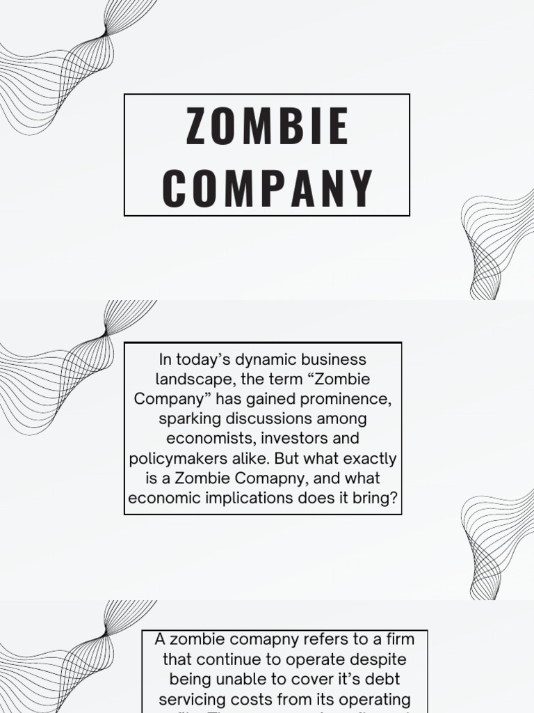 Zombie Comapny | PDF | Market (Economics) | Economies