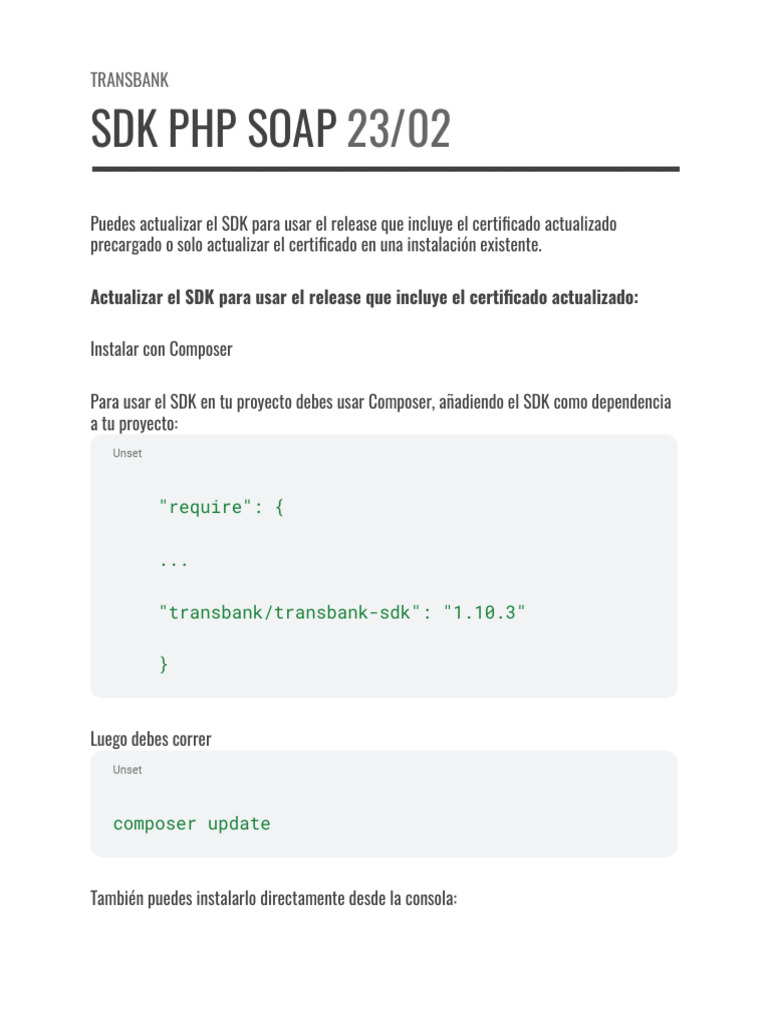 Instrucciones_Cambio_SOAP_SDK_PHP | PDF