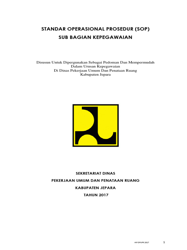 Standar Operasional Prosedur Sop Sub Bag | PDF