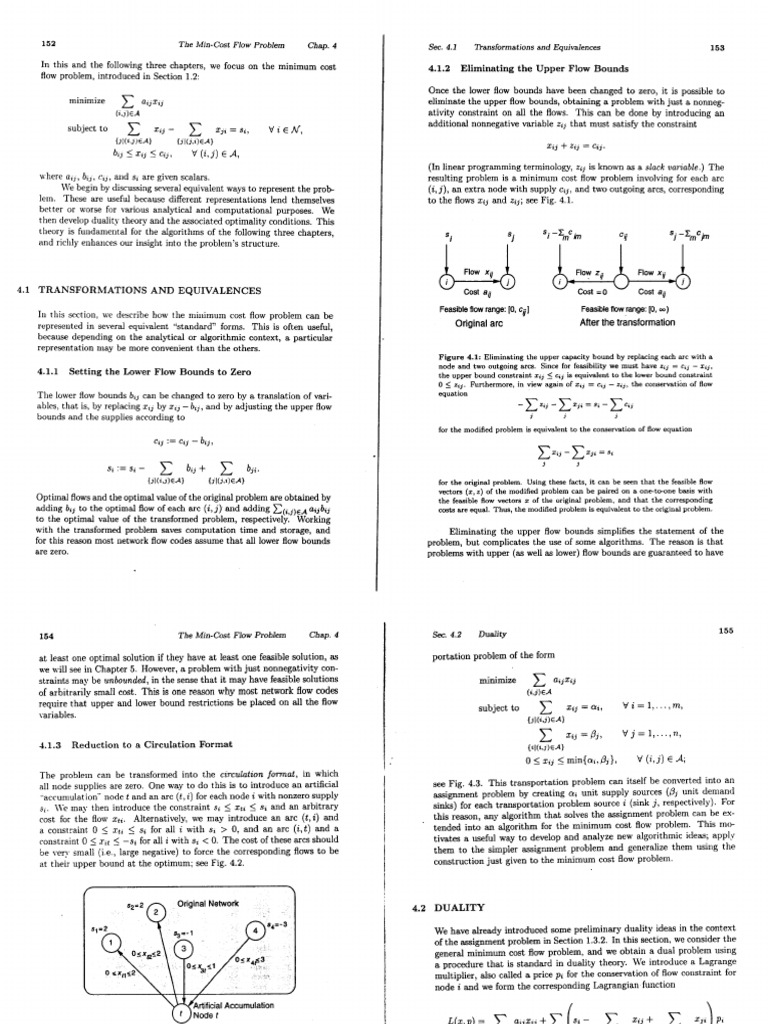 The Min Cost Flow Problem | PDF