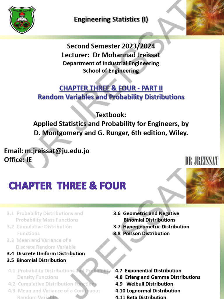 Ch.3 - Ch.4 - Ch.5 Part II | PDF | Probability Distribution | Normal Distribution
