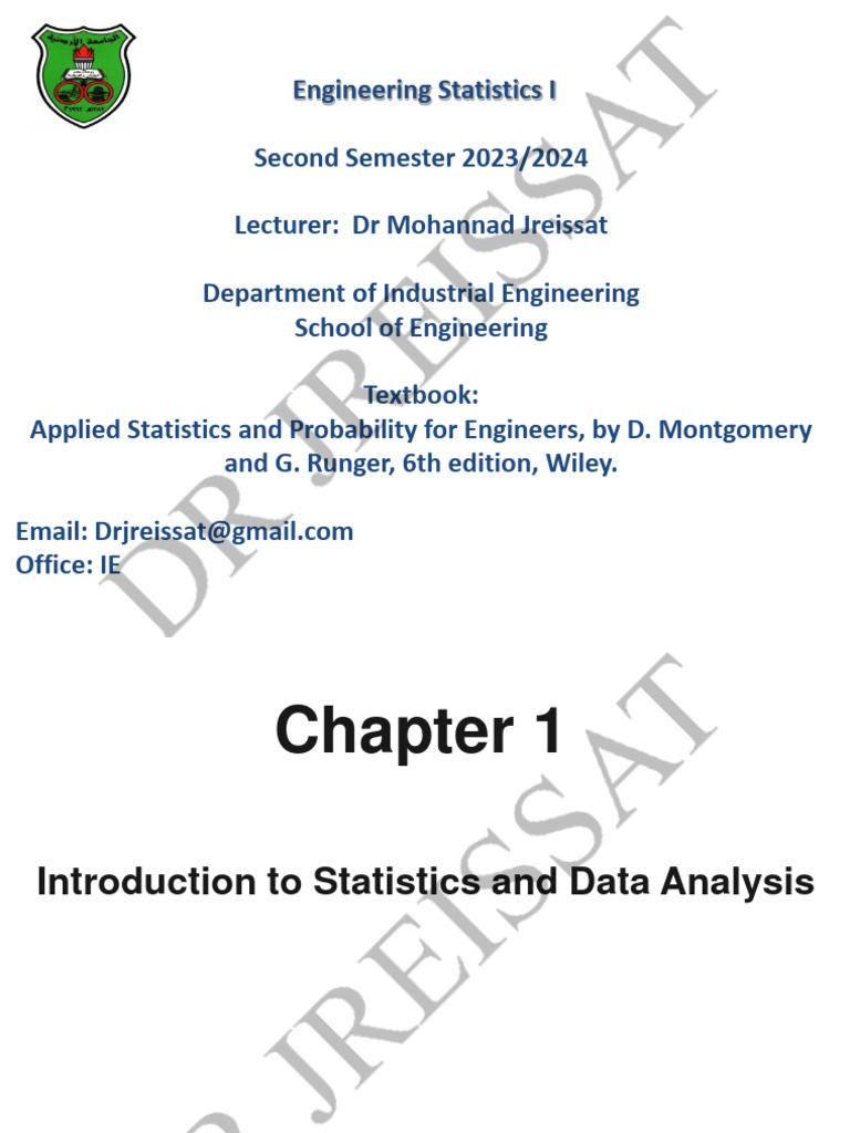 Chapter One- Introduction | PDF | Statistics | Quartile Chapter One- Introduction | PDF | Statistics | Quartile