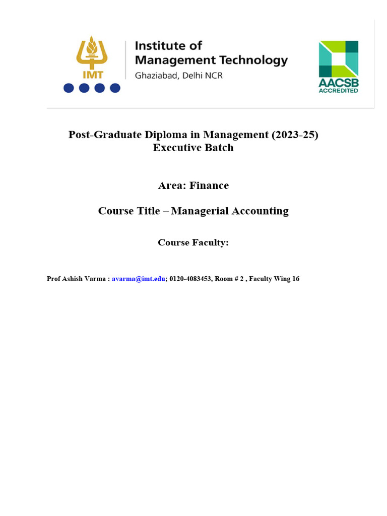 Management Accounting Pdf Management Accounting Budget