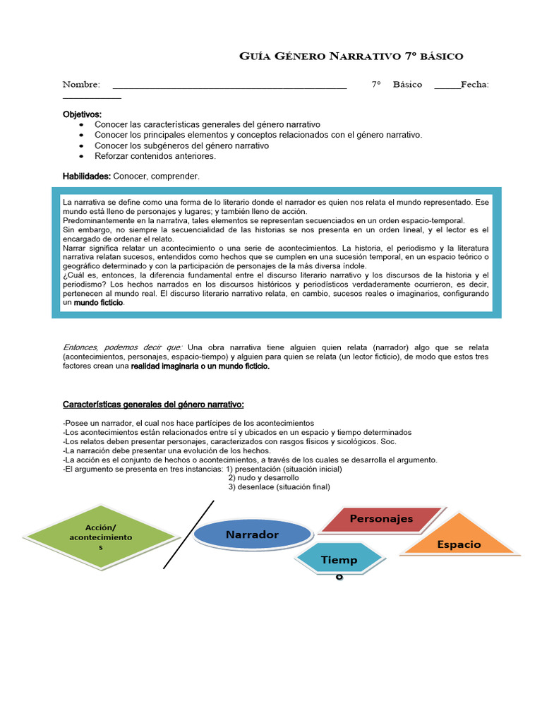 7º-Guia-Genero-Narrativo-2020 | PDF | Narración | Poesía épica