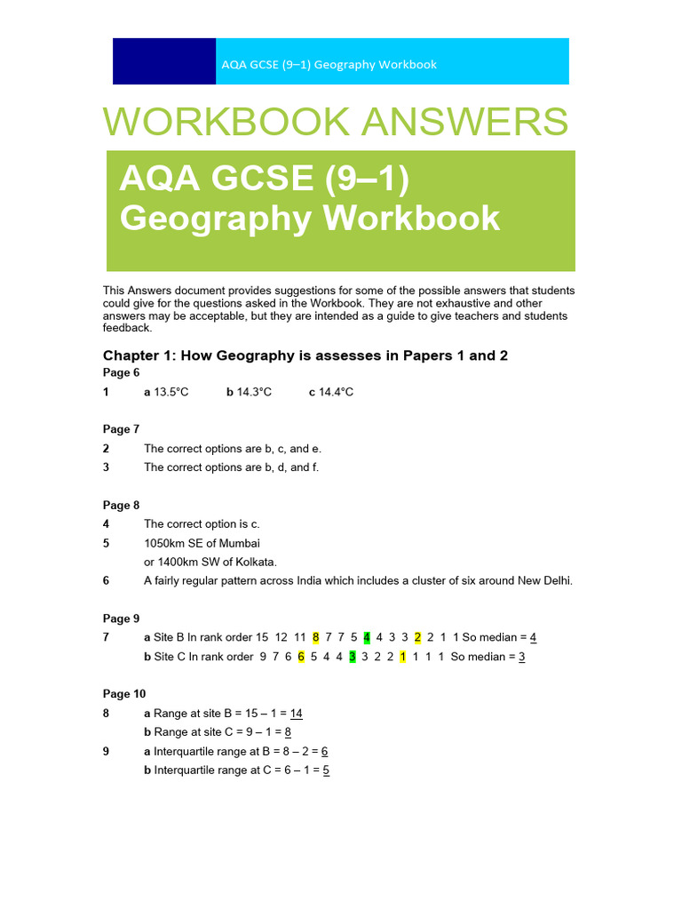AQA GCSE 9 1 Geography Workbook | Download Free PDF | Volcano | Earthquakes