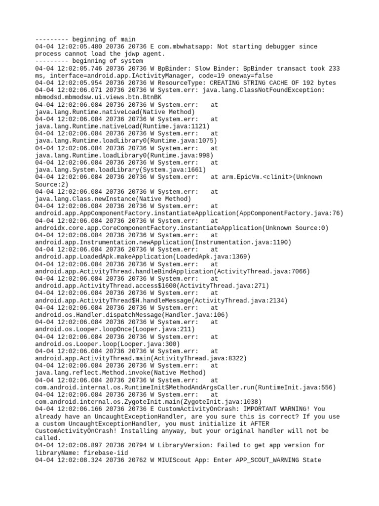 logcat | Download Free PDF | Java (Programming Language) | Android (Operating System)