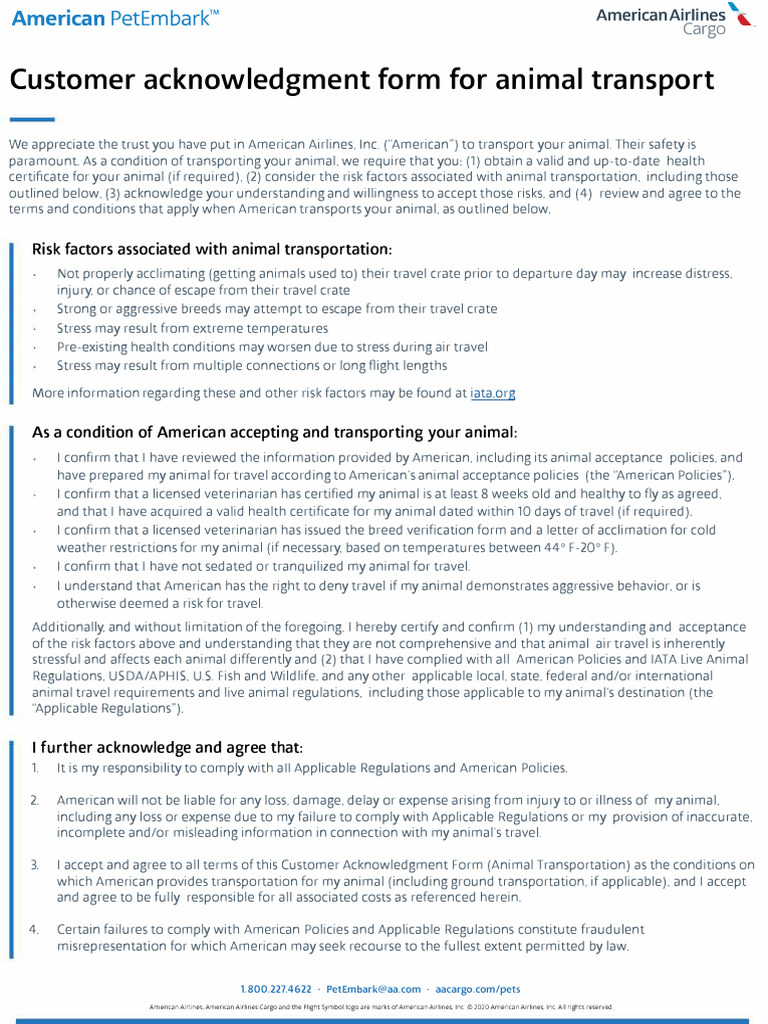 Customer Acknowledgement Form New 2021 | PDF