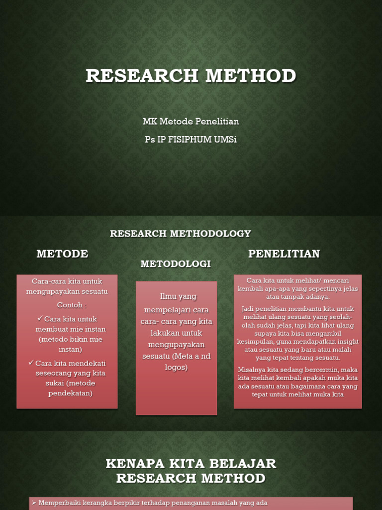 P2 Research Method | PDF