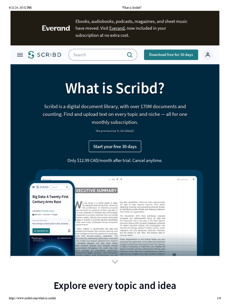 What Is Scribd | PDF | Scribd | Mobile App
