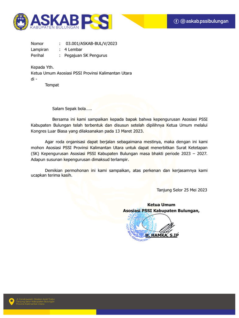 Surat Permohonan Sk Fix Pdf