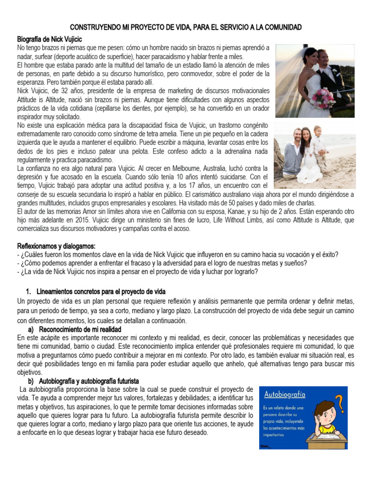 Proyecto de Vida de Un Estudiante | PDF
