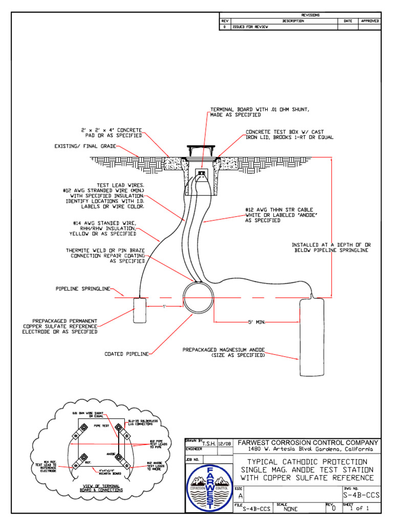 4 Wire With Anode Ref Elec DWG S 4b Ccs | PDF