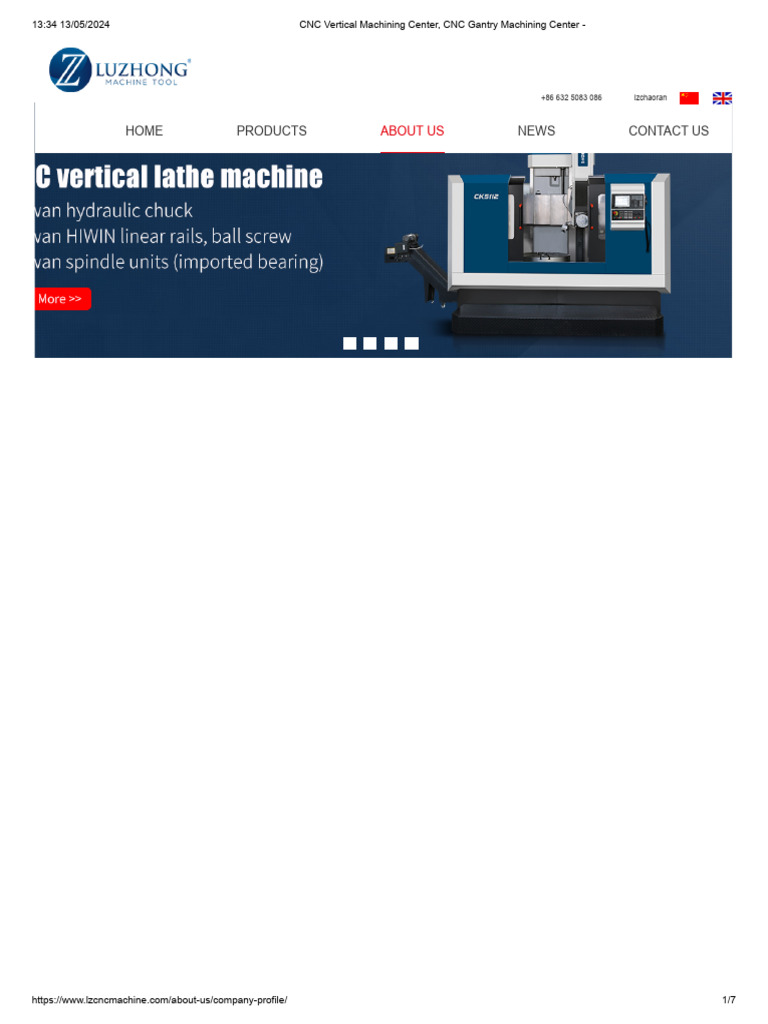 CNC Vertical Machining Center, CNC Gantry Machining Center | PDF ...
