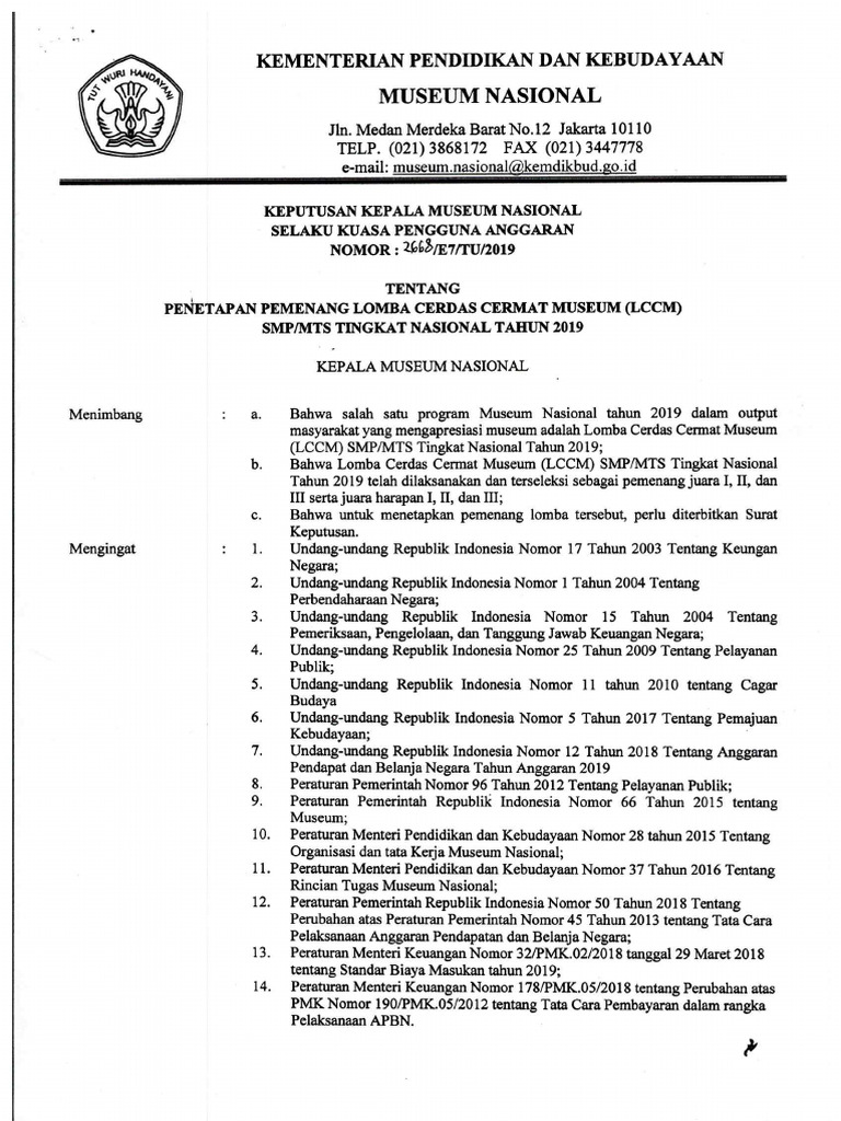 SK LCC Nasional 1 | PDF