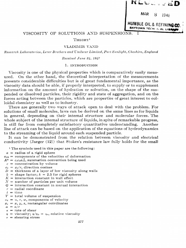 1948-Vand (J Phys. Colloid Chem) - Viscosity of Solutions and ...